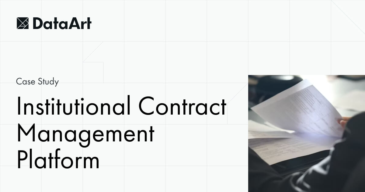 Institutional Contract Management Platform for Smart Contract Solutions | DataArt Case Study