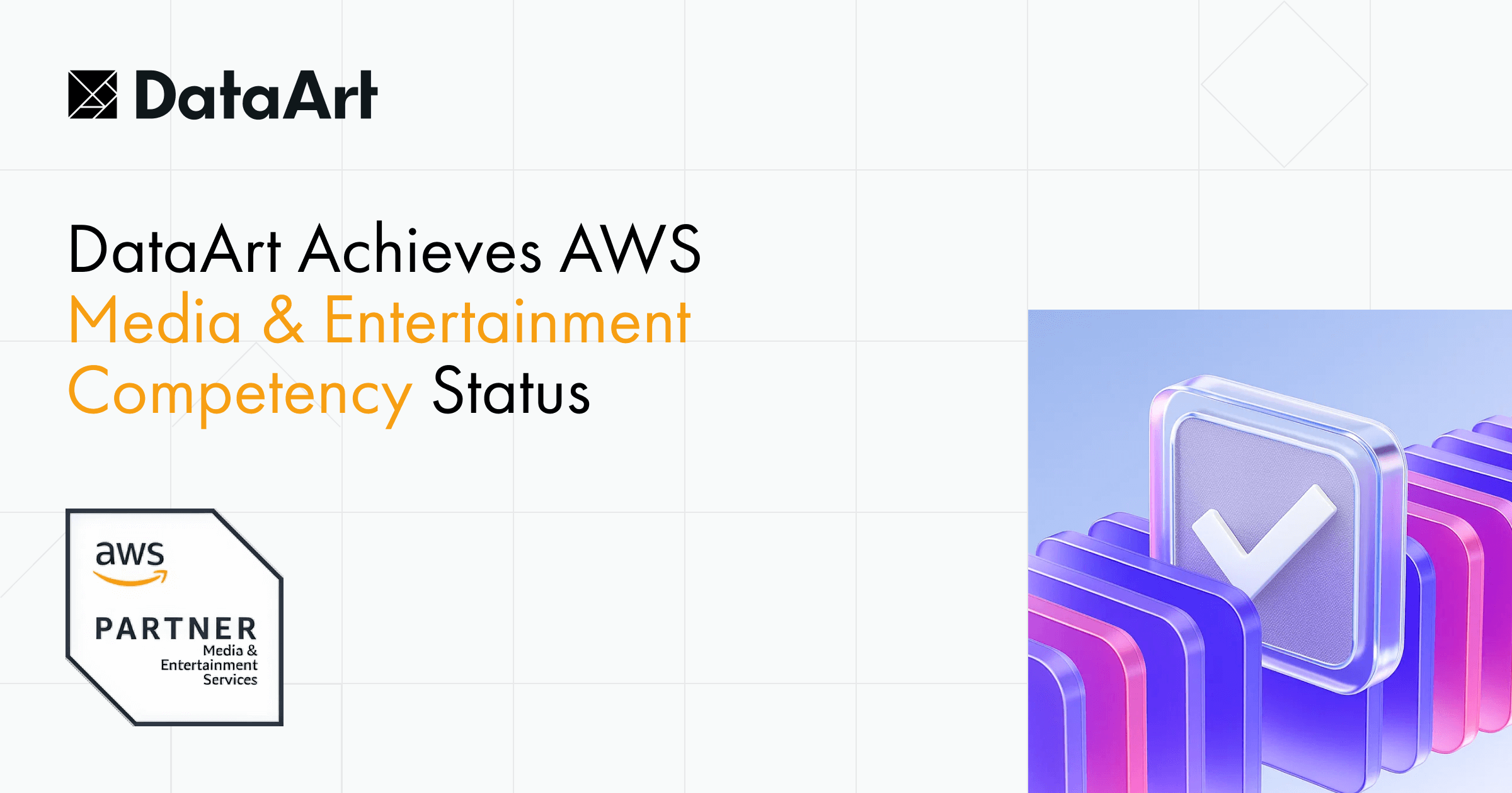 DataArt Achieves AWS Media & Entertainment Competency Status