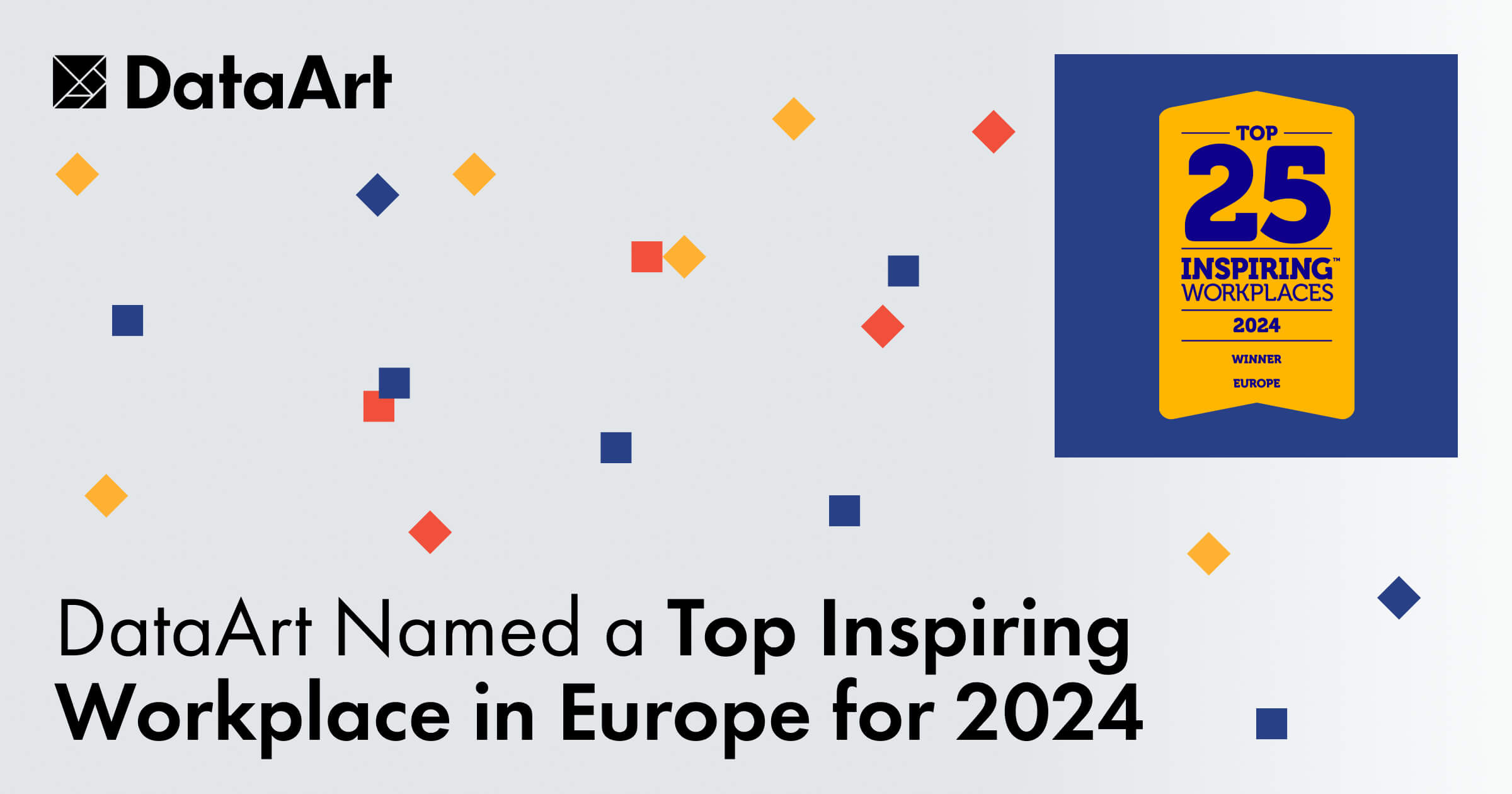 DataArt Named a Top Inspiring Workplace in Europe for 2024
